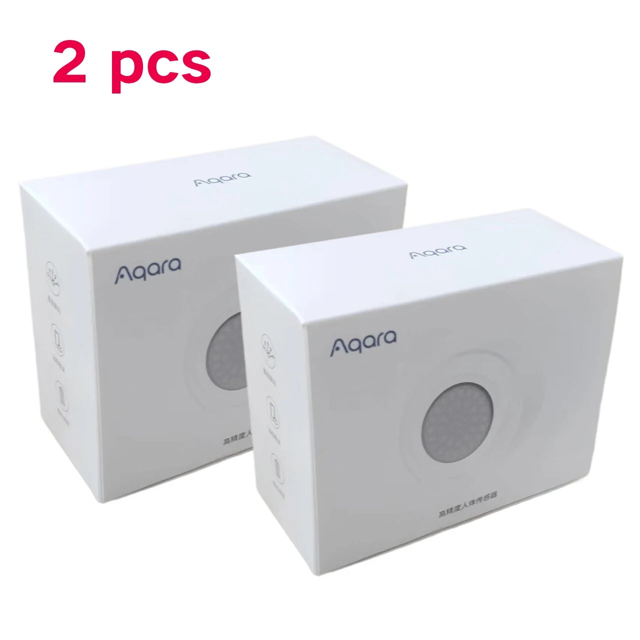 Датчик движения Aqara High Precision Human Sensor ZigBee 3.0 для умного дома, беспроводное соединение, водонепроницаемость IPX5, совместимость с Homekit — 2 штуки