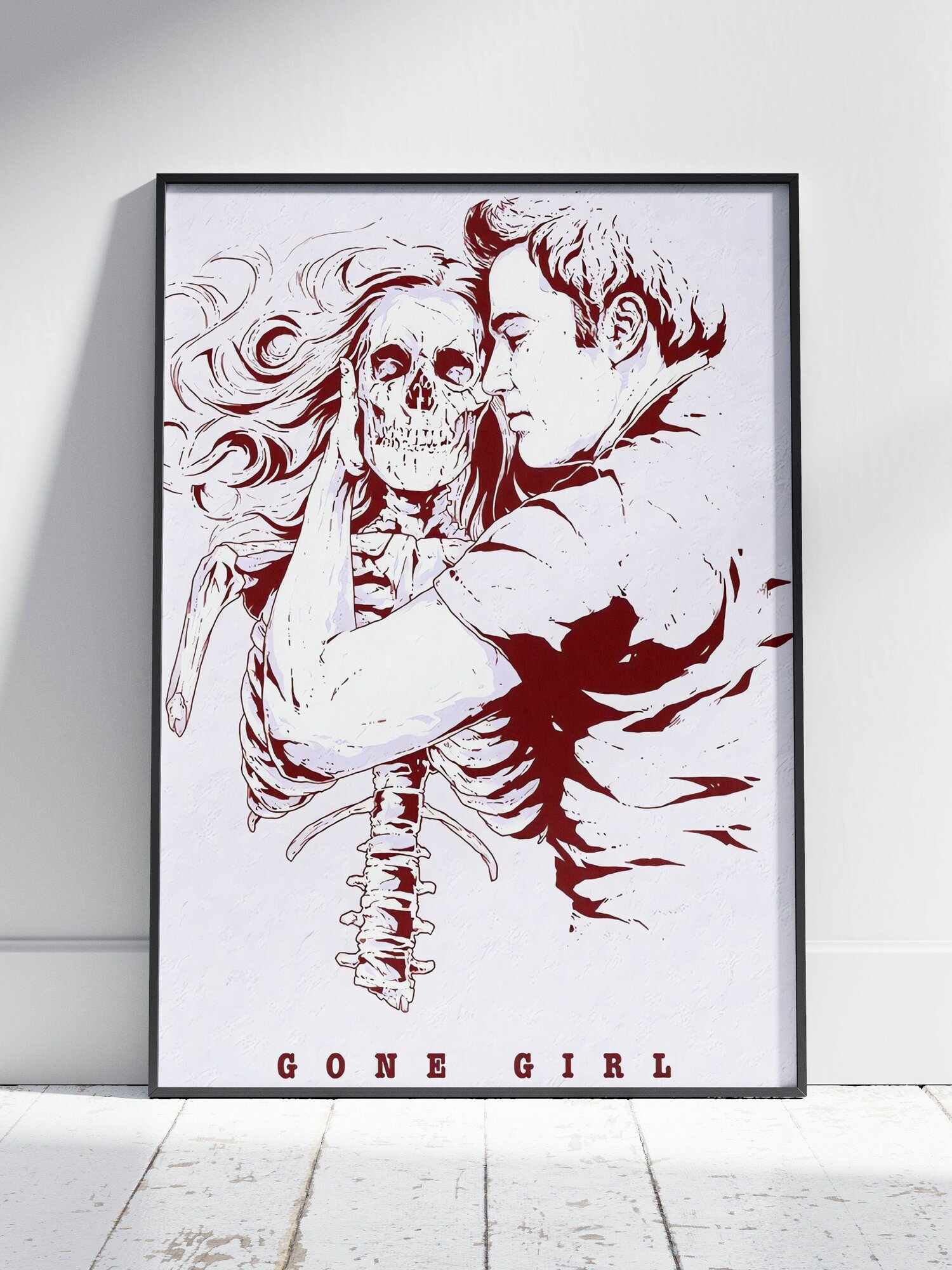 Плакат на стену для интерьера Исчезнувшая (Gone Girl - Эми и Ник 9) - Постер по фильму кино формата А4 (21x30 см)