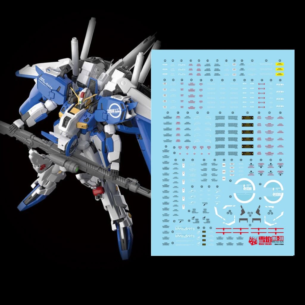Флуоресцентные наклейки для моделей MG 1/100 Ex-S/ S