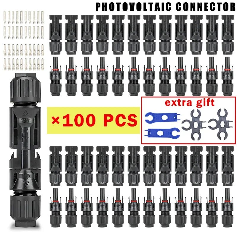 Солнечные разъемы MC4 100шт (50 пар)