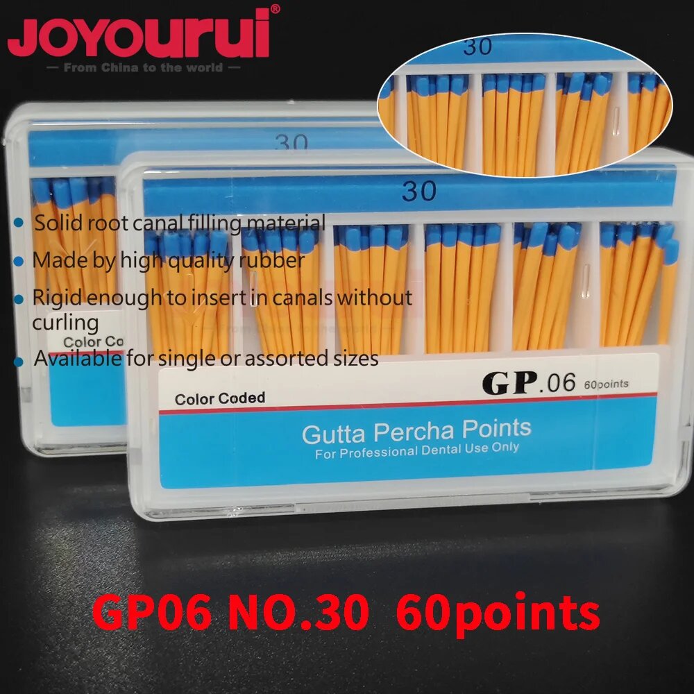Одноразовые эндодонтические файлы JOYOURUI 35# GP06-NO.30