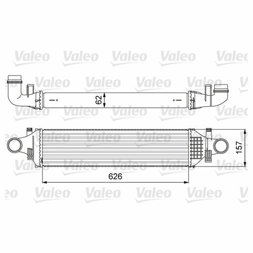 Интеркулер Valeo 818624 для Mercedes A-CLASS W176, B-CLASS W246, W242, CLA C117, X117, GLA-CLASS X156