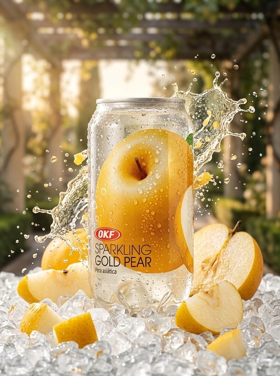 Газированный напиток OKF Sparkling Gold Pear (ОКФ Спарклинг - Груша), 1 шт х 350 мл.