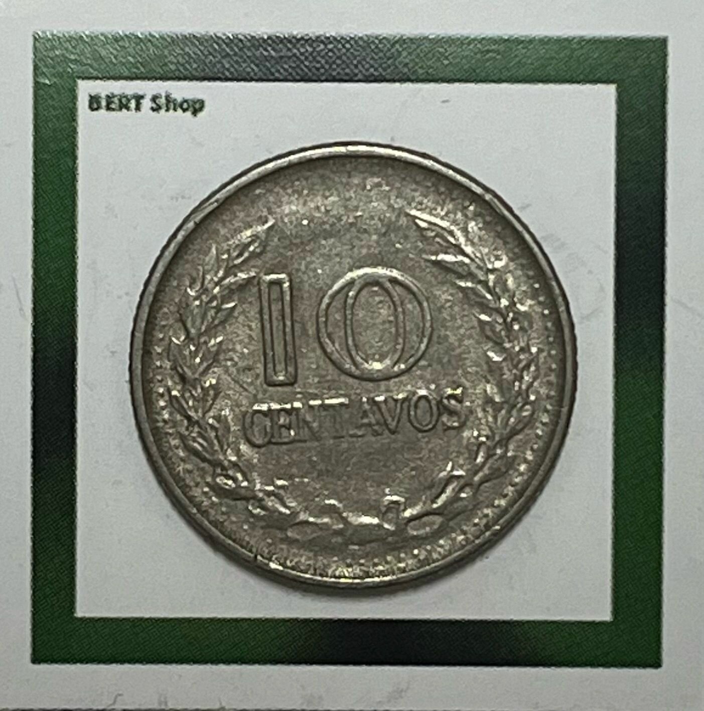 Колумбия 10 сентаво 1911-1989 года