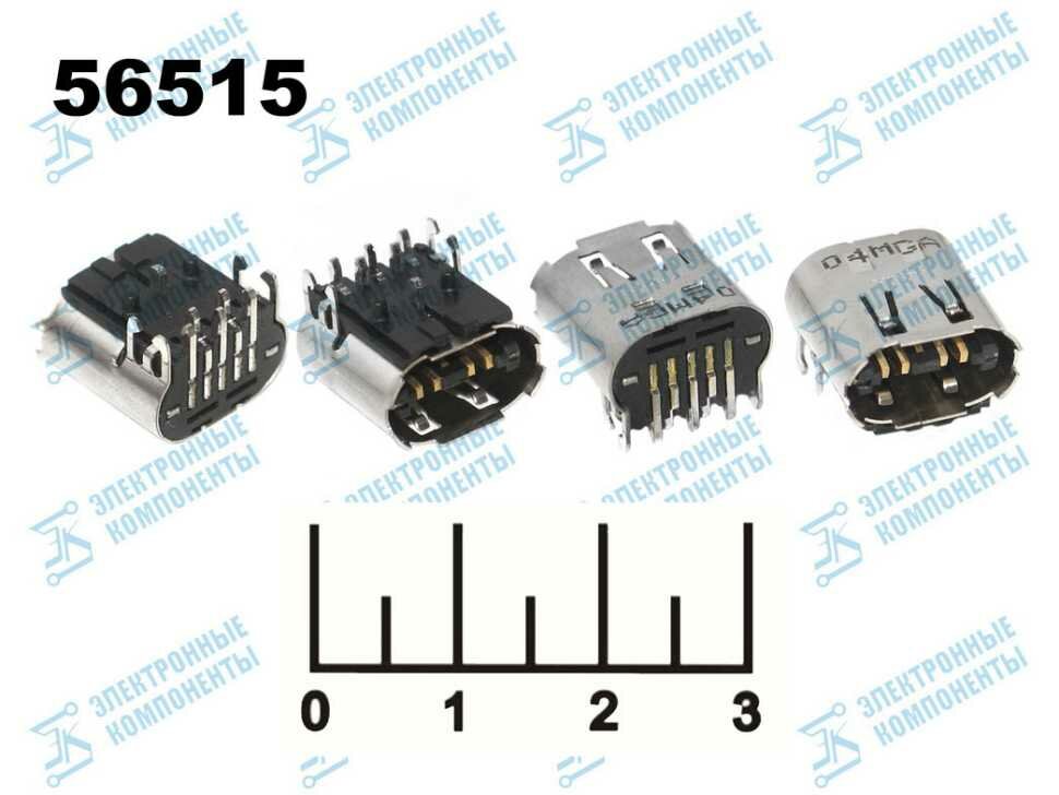 Разъем питания гнездо HP 5pin на плату (PJ035) (3499)
