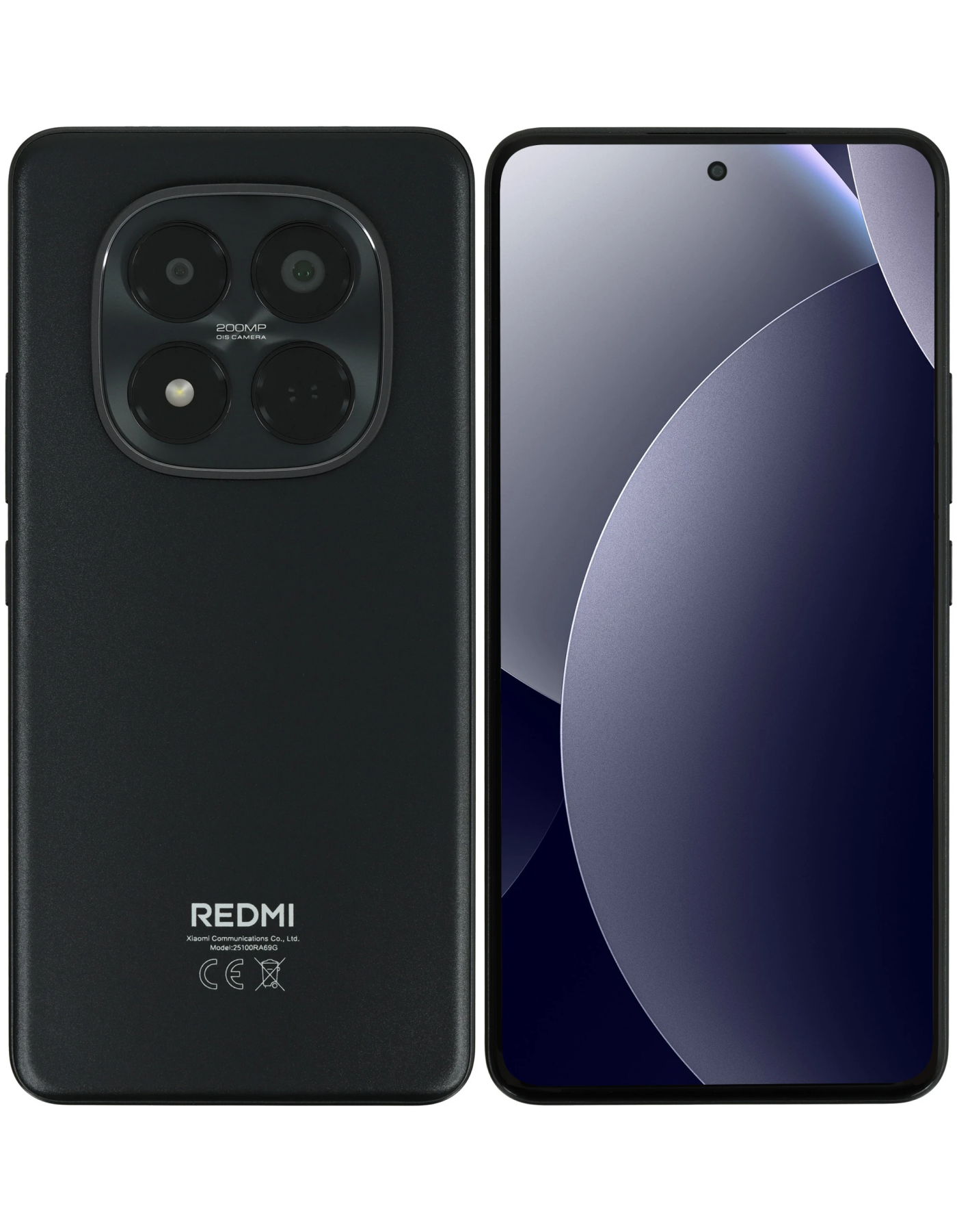 Смартфон Xiaomi Redmi Note 15 Pro RU 8/256GB, экран 6.77, 2392 х 1080, камера 200+8МП, Черный