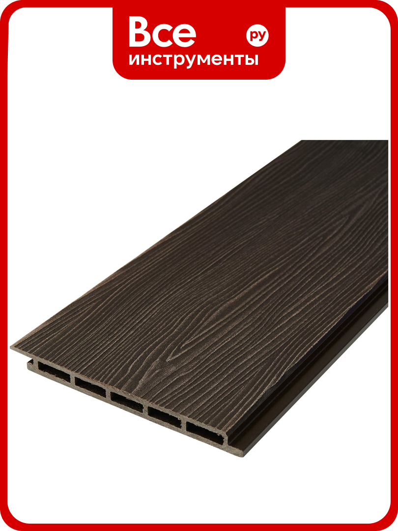 Сайдинг Groentec ДПК 180-14-3000 с тиснением 3D, Венге SW3D 180-14-3000