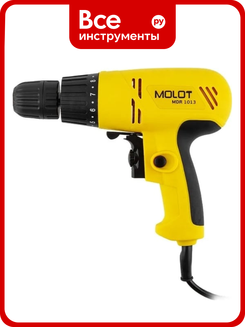 Cетевая дрель-шуруповерт MOLOT MDR10130019