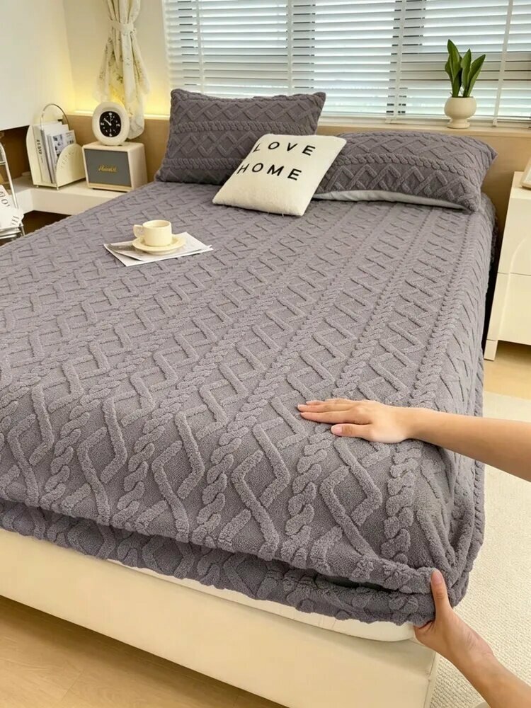 IKEA Наматрасник 200x220х28см черно-серый