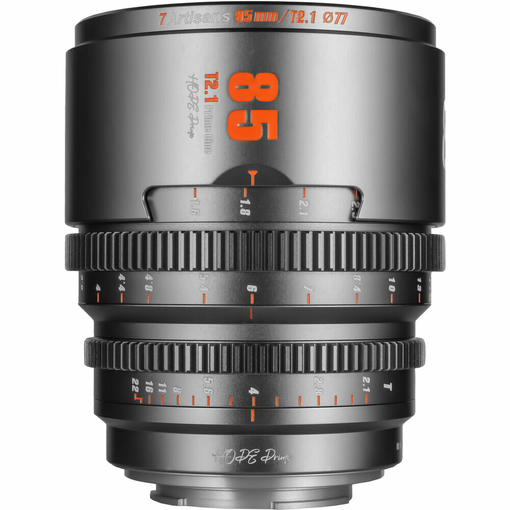 Объектив 7Artisans Hope S35 Cine Lens Sony E (85 мм T2.1 85T21TG-E, Серый)