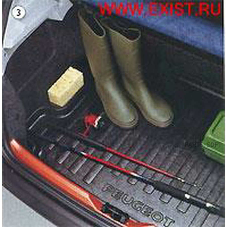 Коврик от официального дистрибьютора, PEUGEOT-CITROEN, артикул 9664CT