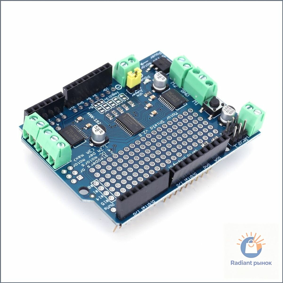 Модуль управления двигателями Motor/Stepper/Servo Shield v2 с чипом TB6612FNG и интерфейсом I C