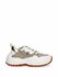 Кроссовки Armani Exchange Panelled chunky-sole sneakers, размер 37, бежевый/белы...