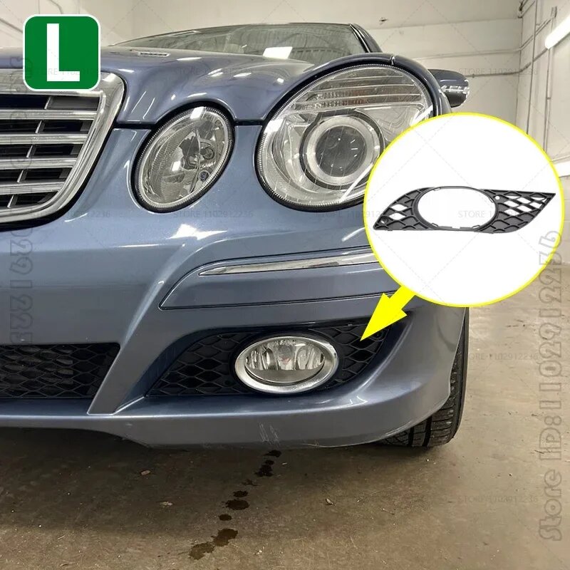 Решетка противотуманной фары для Mercedes W211 E Class, Left, 2118850522