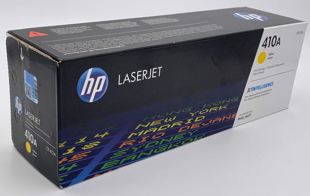 Картридж лазерный HP №410A (CF412A) для принтера HP LaserJet Pro M477fdn, M477fdw, M477fnw, M452dn, M452nw