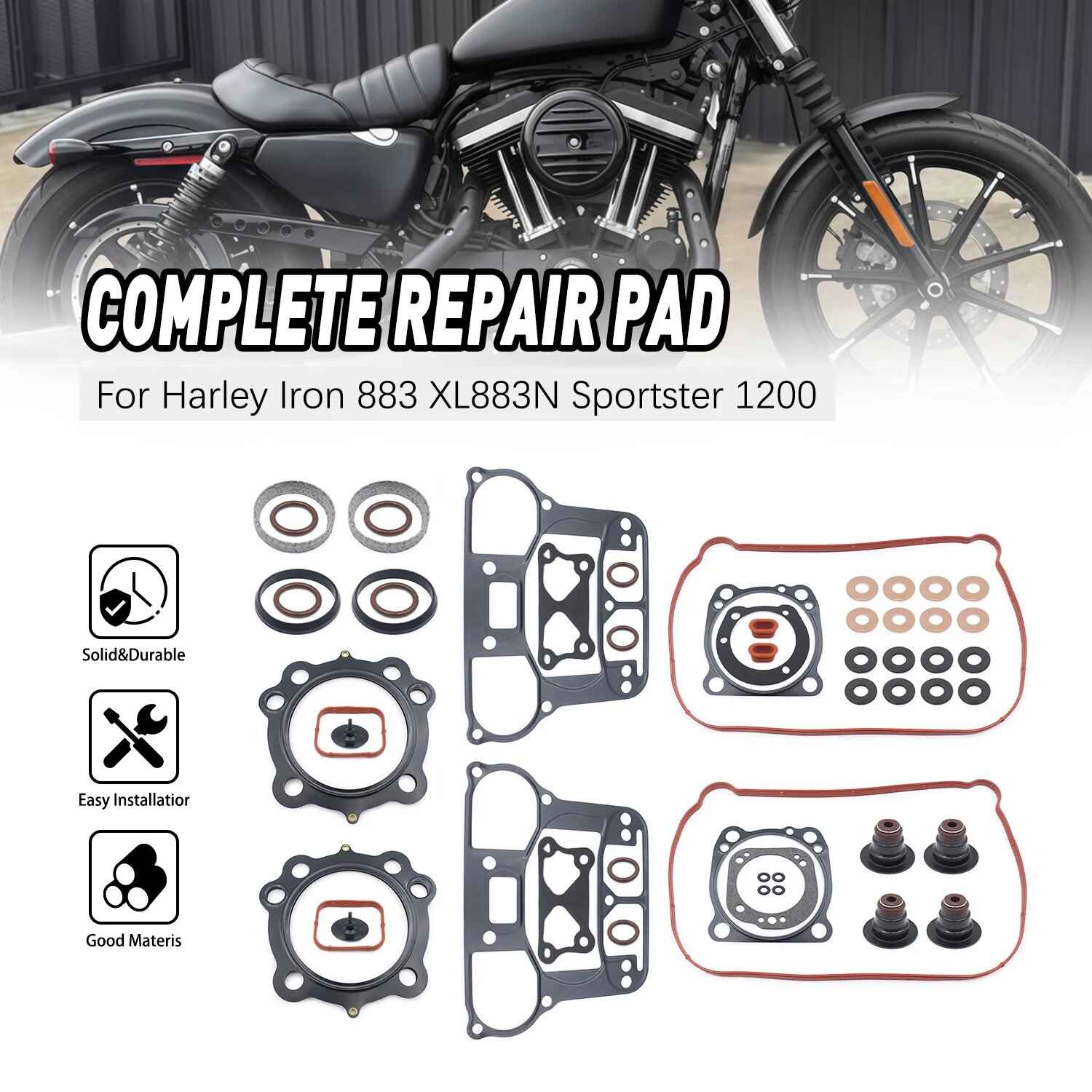 Комплект прокладок крышки первичного сцепления двигателя для мотоциклов Harley Sportster 1200 XL 50 883 Roadster XLR Forty-Eight Special XLXS