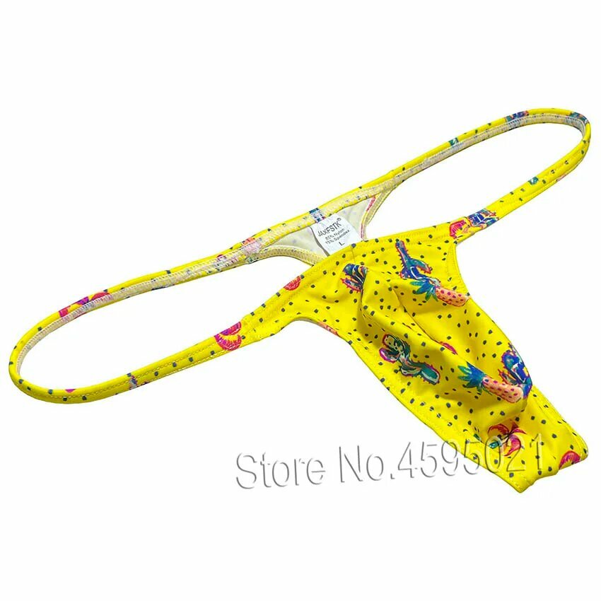 Мужские стринги Spаndex Nylon XL, Yellow Desert