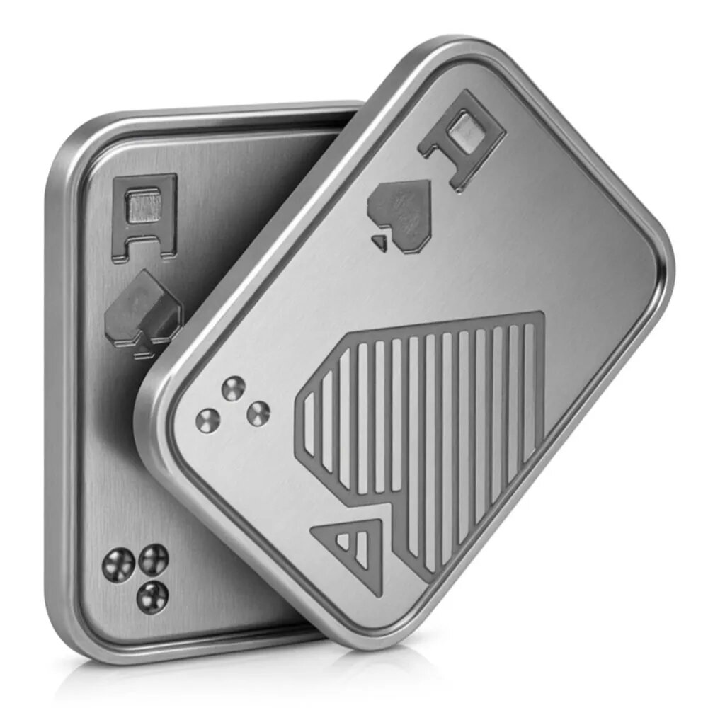 Metal Poker Card Fidget Slider King of Hearts, Магнитная EDC антистрессовая игрушка