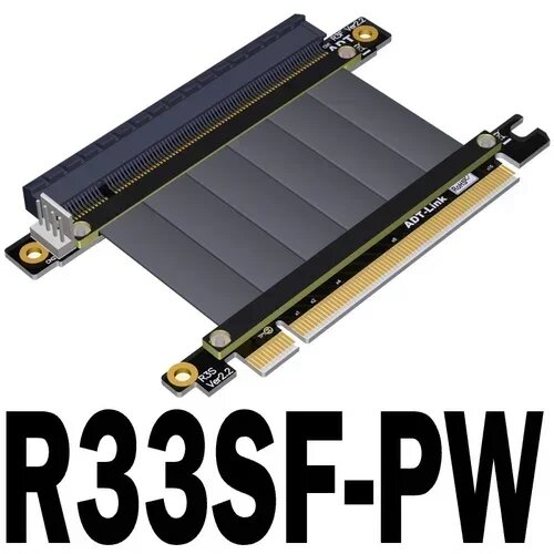 ADT-Link Удлинительный кабель PCIe x16 0.05m, R33SF-PW