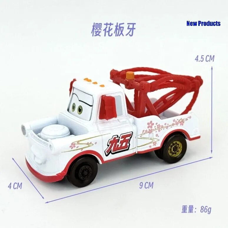 Игрушечная машинка Cars Tow Mater Tow Truck Sakura Edition 1:55 Scale 9 CM