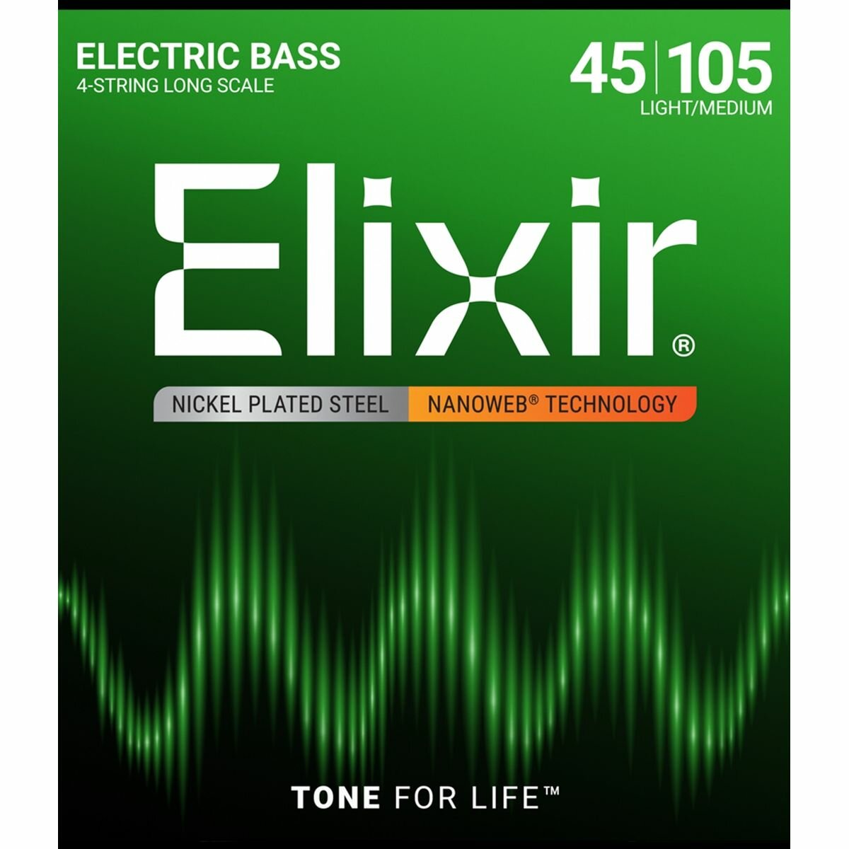 Elixir 14077 NanoWeb Medium 45-105 струны для баса