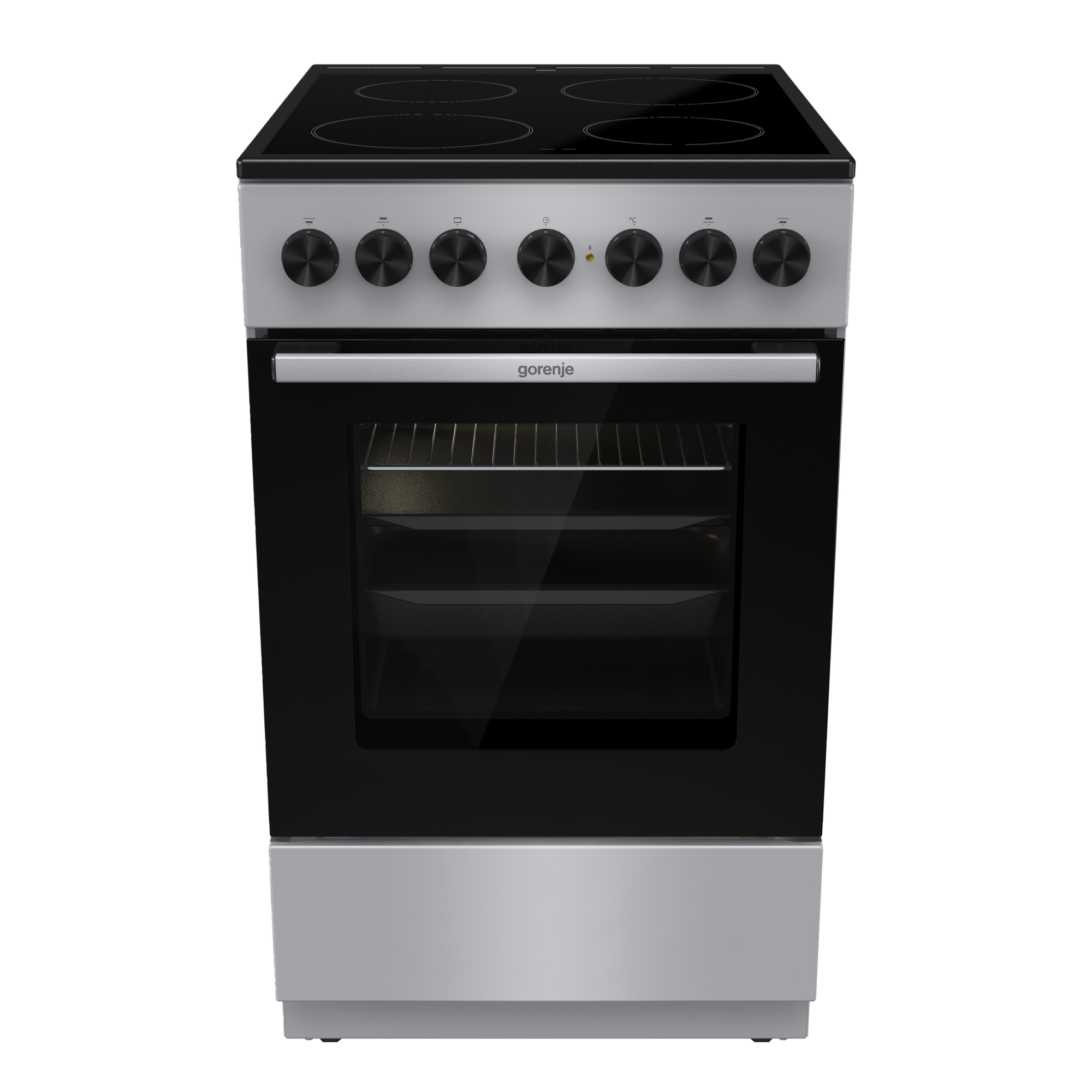 Электрическая плита Gorenje GEC5B60SG, 70 л, таймер, функция разморозки, бытрый нагрев, серая