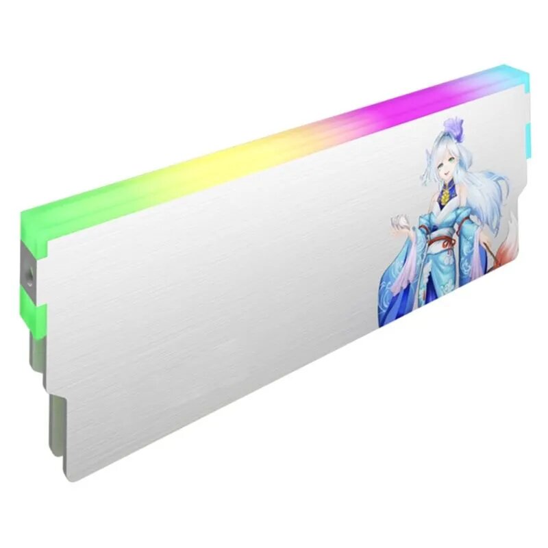 Радиатор для оперативной памяти с ARGB подсветкой (DDR5 DDR4 DDR3 DDR2) для стабильности работы, Белый