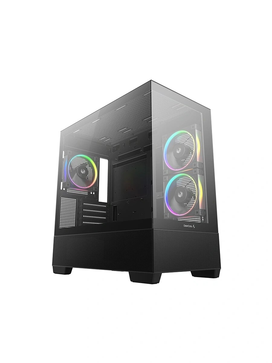 Корпус Deepcool CG380 3F черный без БП mATX 6x120mm 3x140mm 2xUSB3.0 audio bott PSU