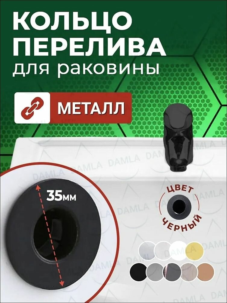 Кольцо для перелива раковины