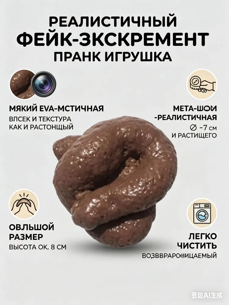Качественный кал для розыгрышей, приколов и шуток