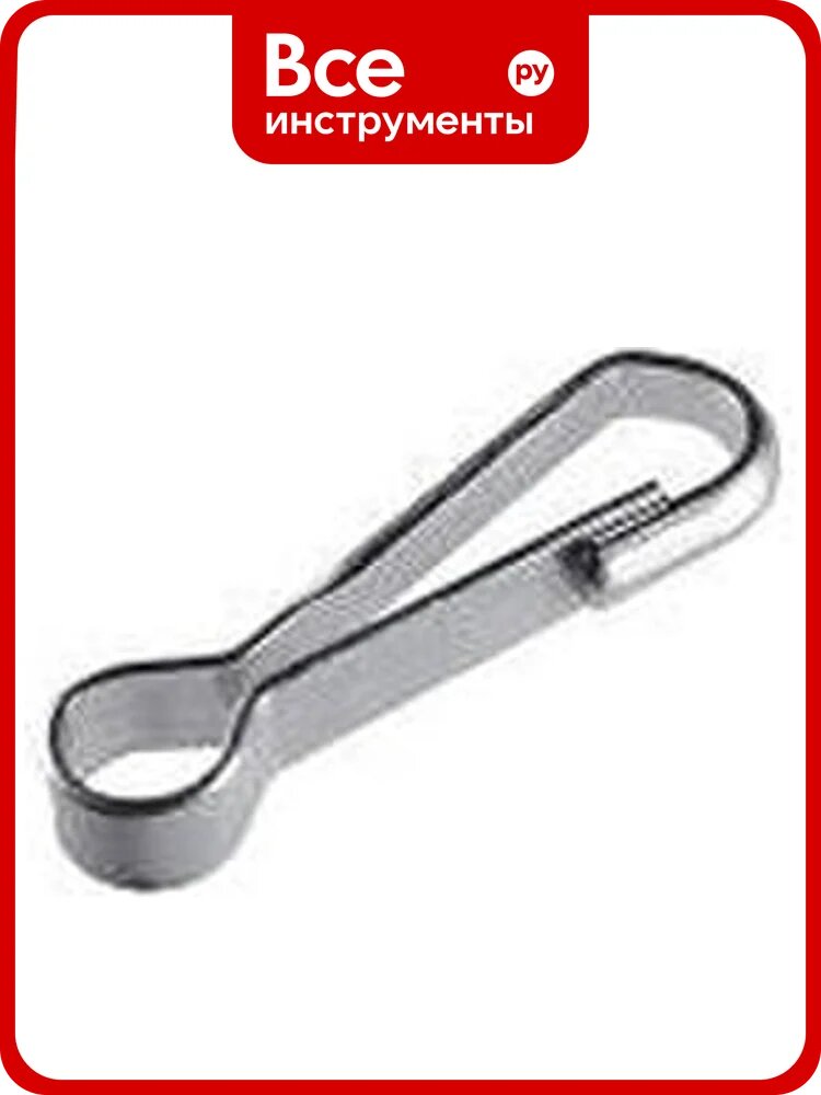 Карабин ГосКреп Тип 125 7-0012540, пружинный, сталь, белый цинк, 2 шт