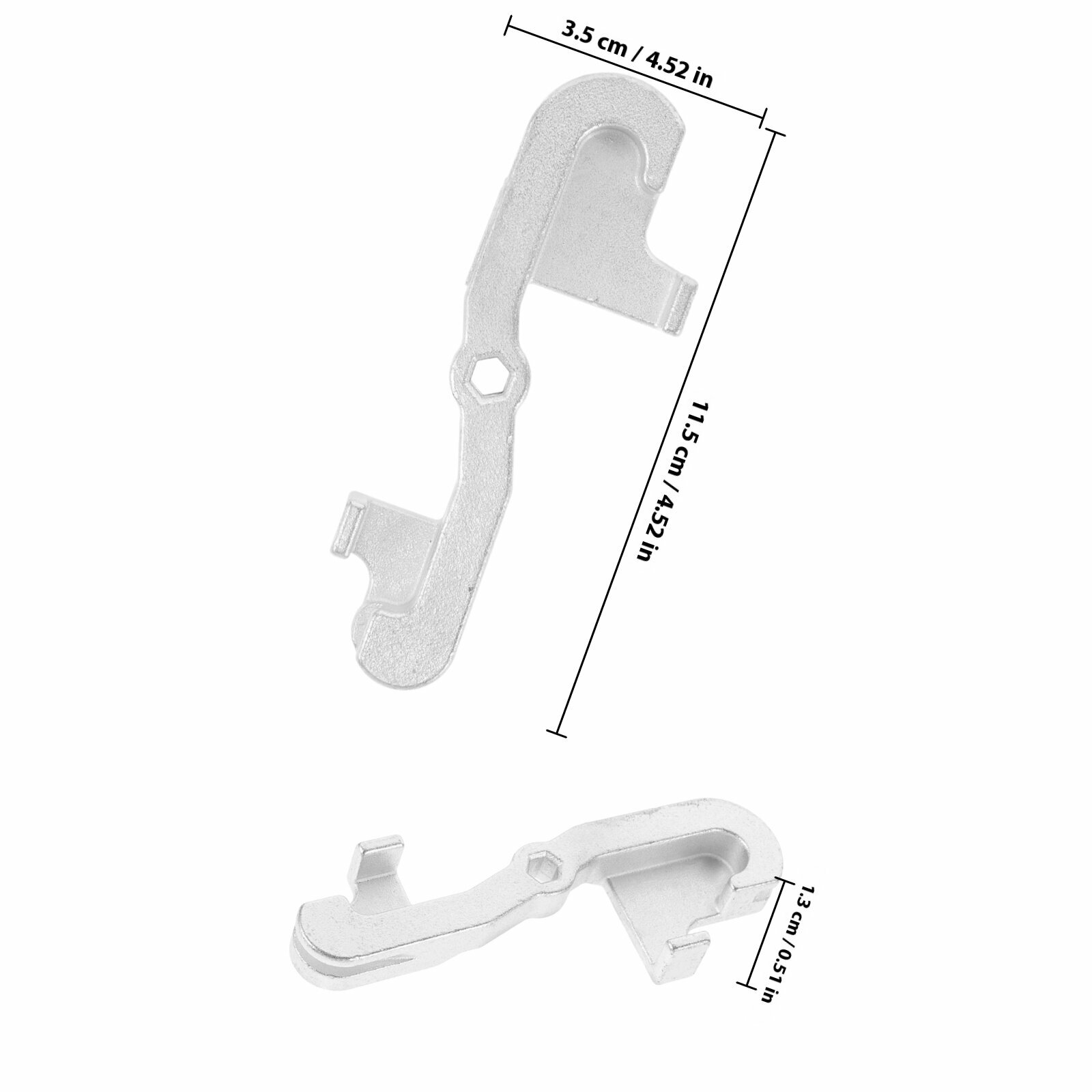 Серебристый Инструмент Для Гибки Тормозных Шлангов, Размер 11.50X3.50X1.30 См, Железный, Для Установки И Ремонта