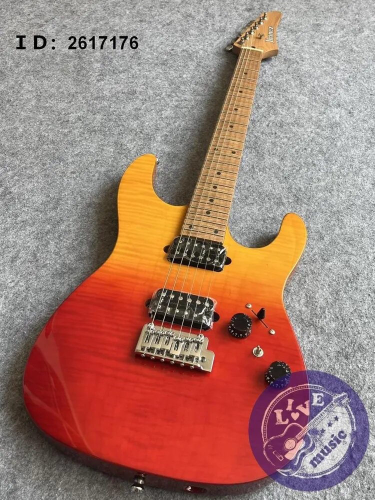 Электрогитара с 6 струнами Ibanez, изготовленная в Китае.