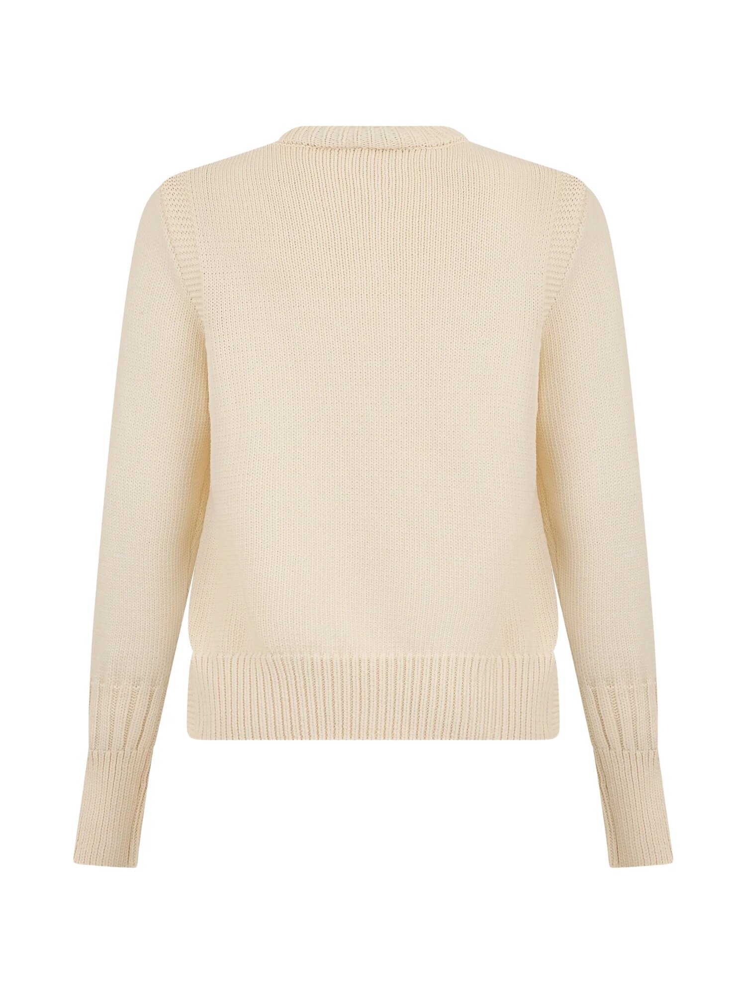 Свитер MooRER Round-neck sweater, размер 40, , бежевый/белый — фото 1