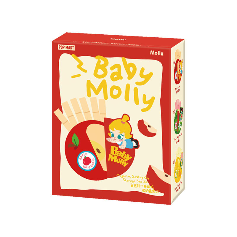 Новые продукты 100% Original POPMART Baby Molly Fruity Aroma Seriesте Phone Charmrefrigerator magnet слепая коробка для хранения клипов