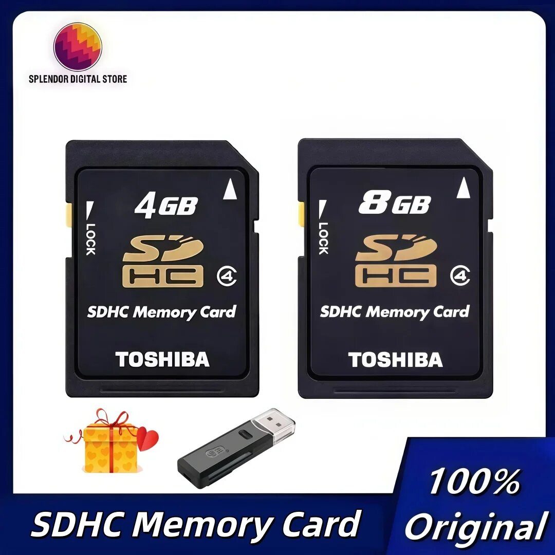 Toshiba SDHC карта памяти 4/8 ГБ класс 4 1 PCS 4GB