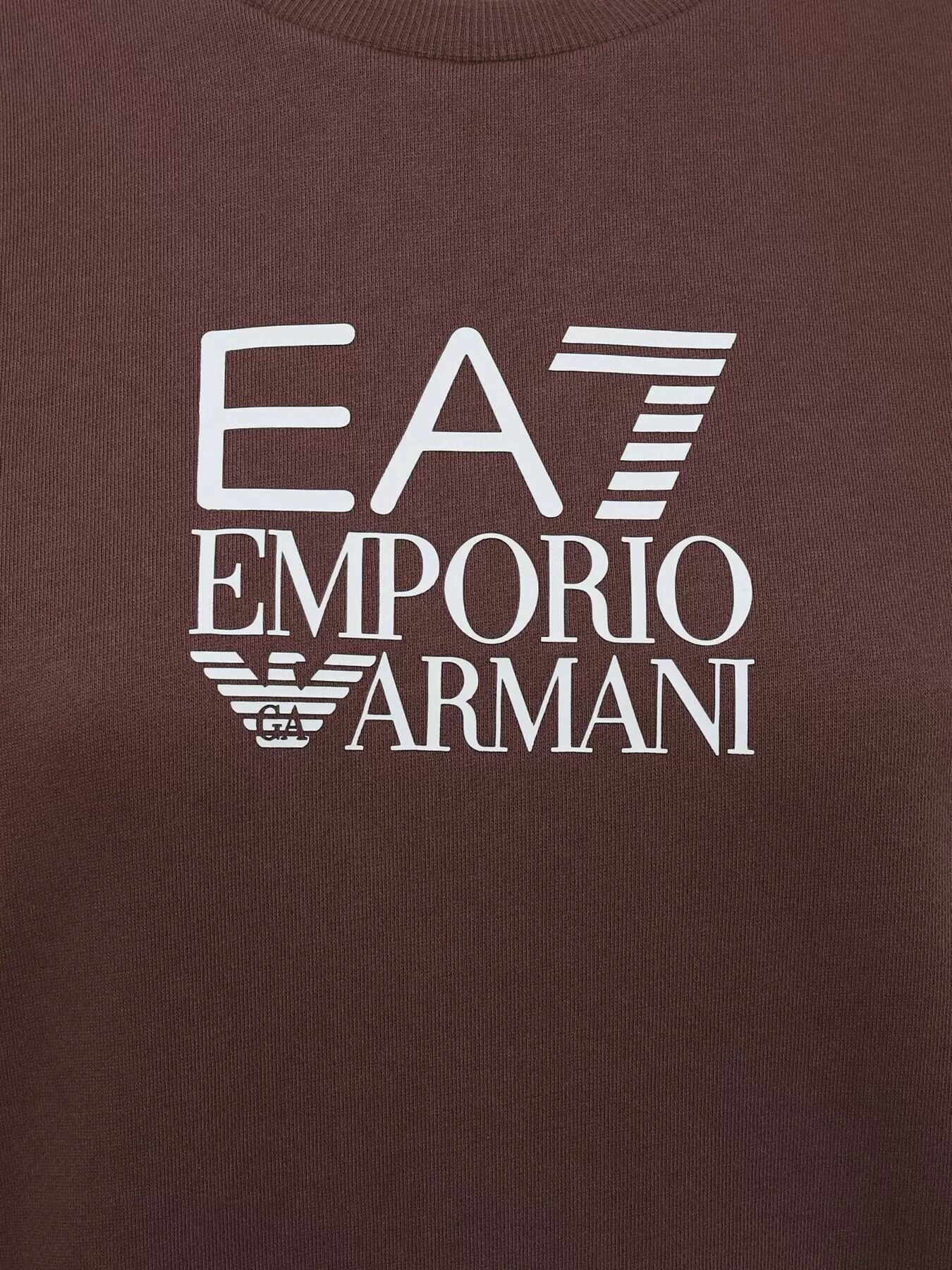 Свитшот EA7 EMPORIO ARMANI, размер M, , коричневый — фото 1