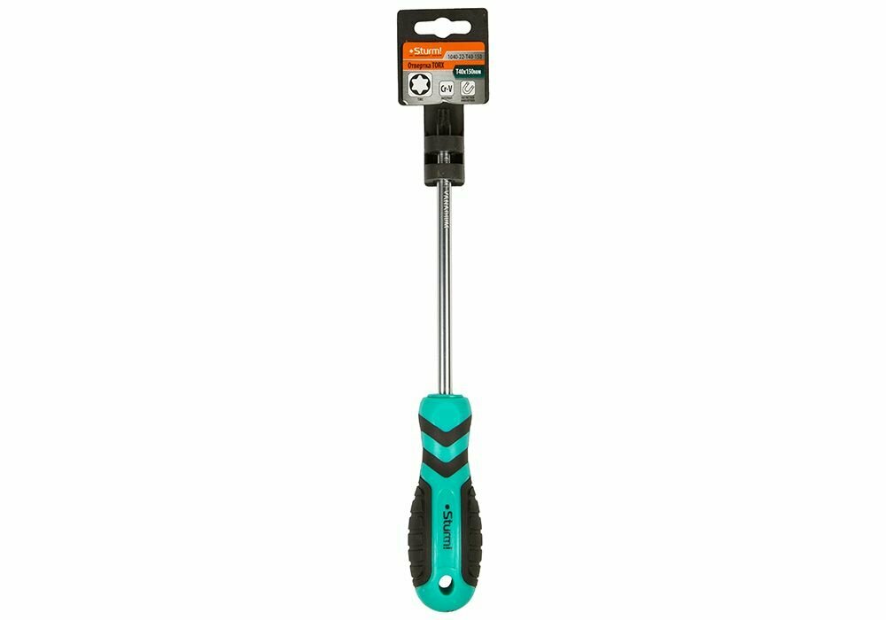 Отвертка TORX T40*150мм, CrV, магнитныйнаконечник Sturm! 1040-22-T40-150