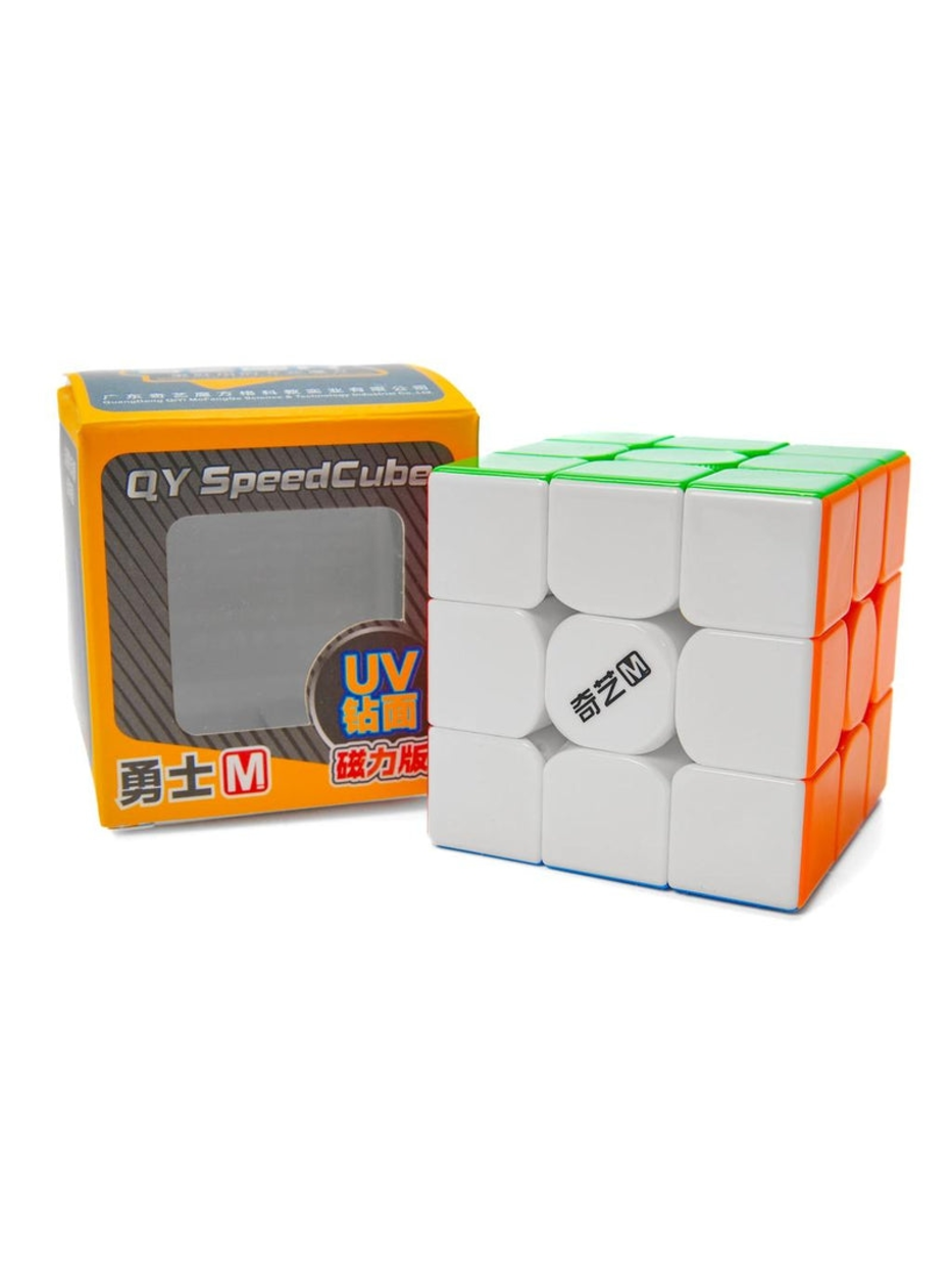 Кубик Рубика магнитный QiYi (MoFangGe) 3x3 Warrior M UV, глянцевый