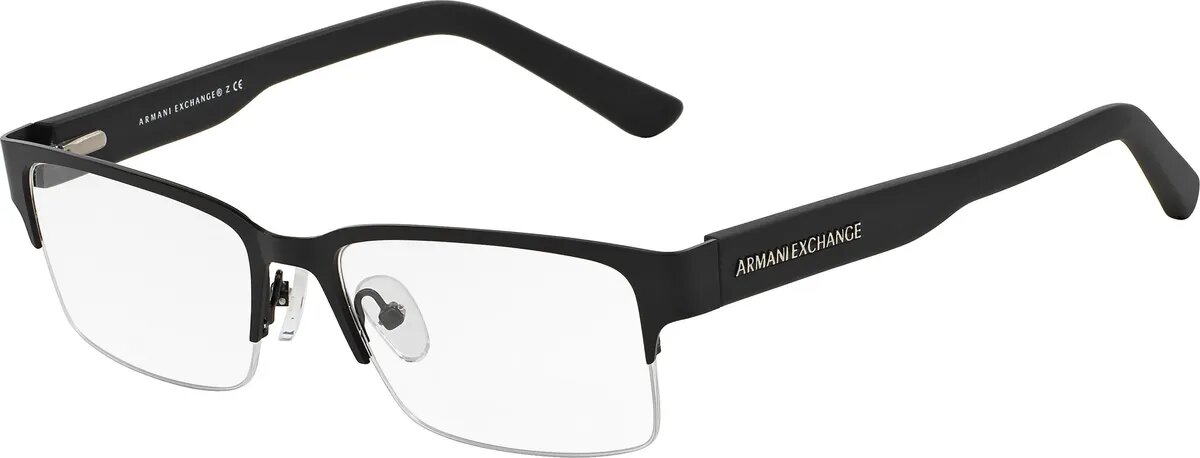 Оправа ARMANI EXCHANGE 0AX1014 6063, тип оправы полуободковая, материал оправы металл, пол мужские, форма оправы прямоугольная