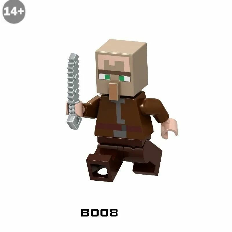 Фигурка конструктор Майнкрафт Деревенский житель / Minecraft