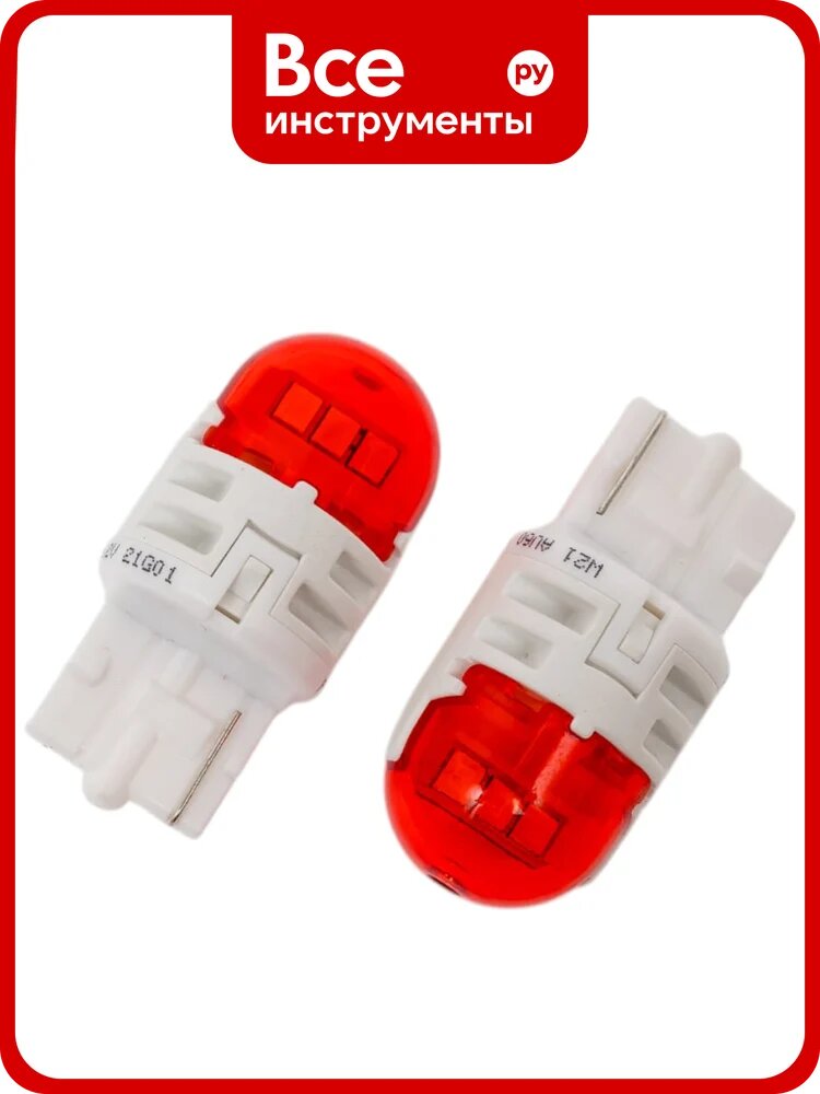 Автолампа PHILIPS W21W W3 16d LED AMBER Ultinon Pro6000 80Лм 12V 11065AU60x2 11065AU60X2
