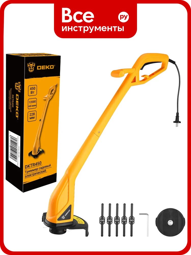 Триммер садовый электрический DEKO DKTR450 065-1240