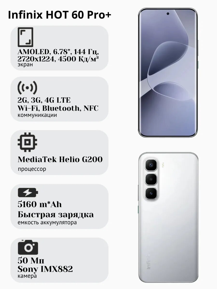 HOT 60 Pro+ 8/256 Ростест (EAC)