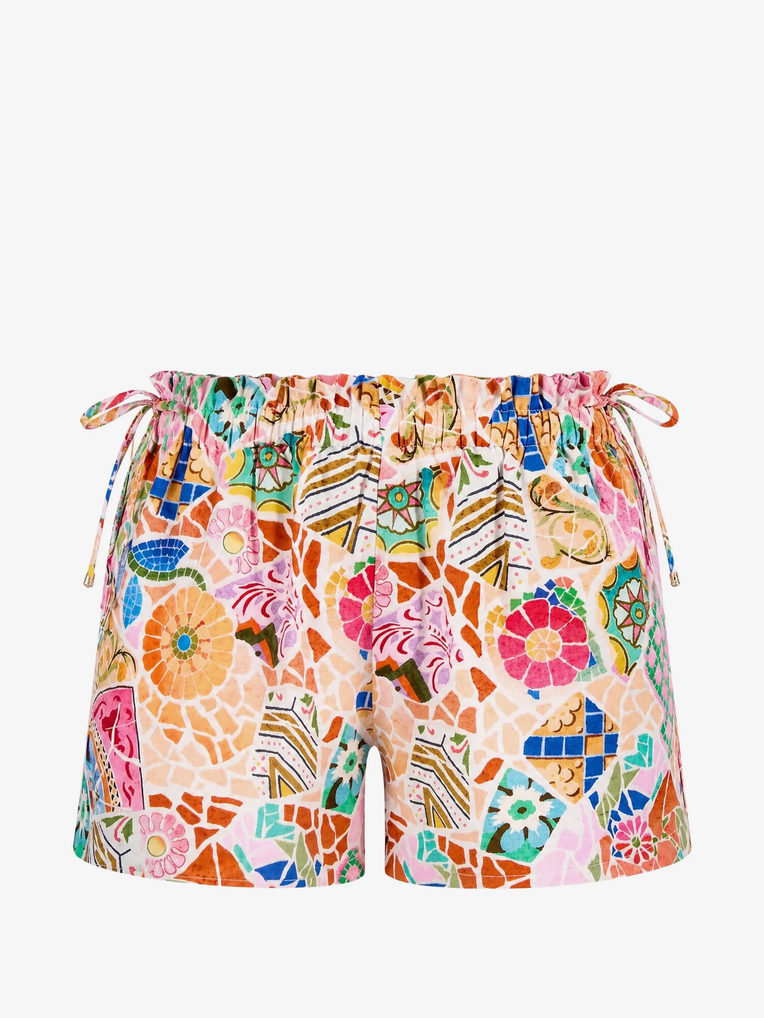 Шорты Mosaic-print drawstring mini shorts