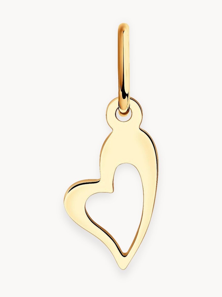 Подвеска, красное золото, 585 проба