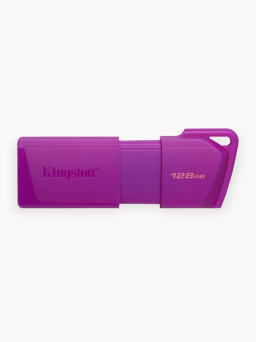Флешка Kingston USB-накопитель DataTraveler Exodia M 128 GB USB 3.2 NEON (PURPLE) фиолетовый