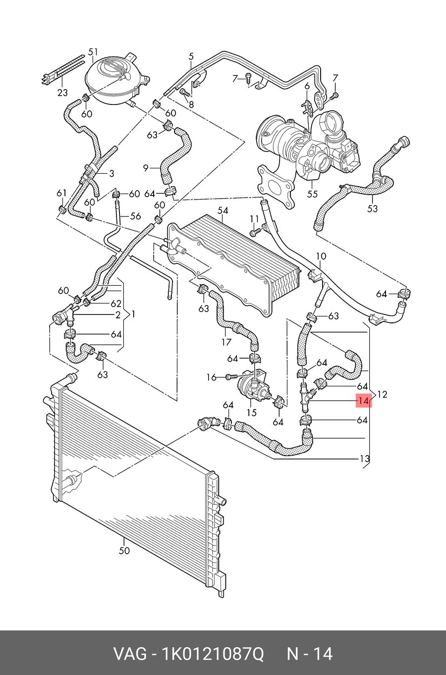 Распределитель (VAG 1K0121087Q)