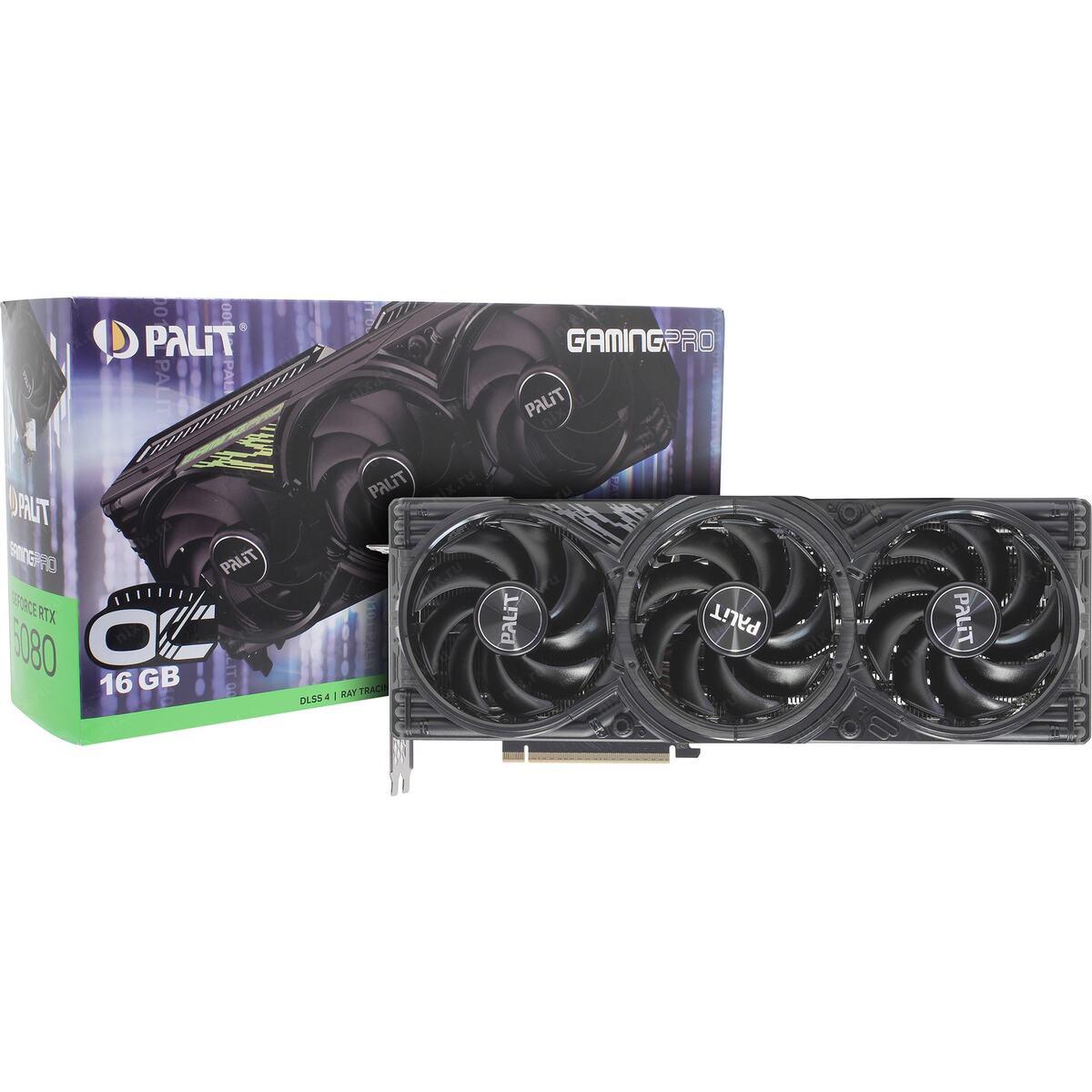 16Gb PCI-E GDDR7 Palit GamingPro OC V1 NE75080S19T2-GB2031Y (RTL) HDMI+3xDP GeForce RTX5080