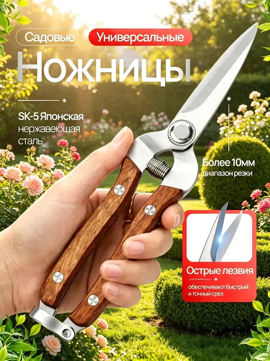 Ножницы садовые для цветов и растений